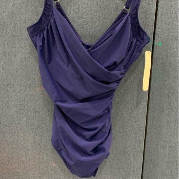 Talbots | Swim | Talbots Miraclesuit Sanibel One Piece Solid Dark Blue ...